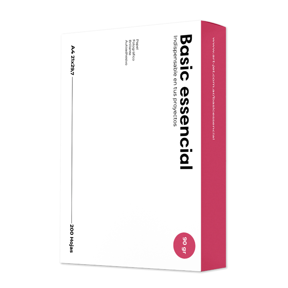 Basic Essencial A4 90 Grs Fotografico Adhesivo Glossy X 200 Hojas – Mebac Jujuy