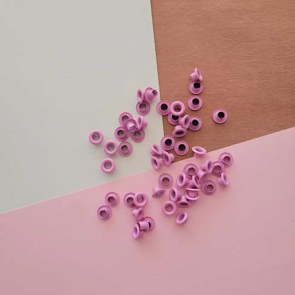 Ojaliillos Aluminio (eyelet) 50 Pcs Lila Pastel – Mebac Jujuy